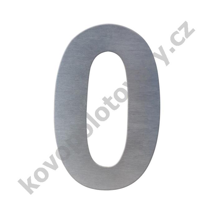 DLS-C-0 - nerezová číslice 0, číslo na dům, výška 150 mm ...