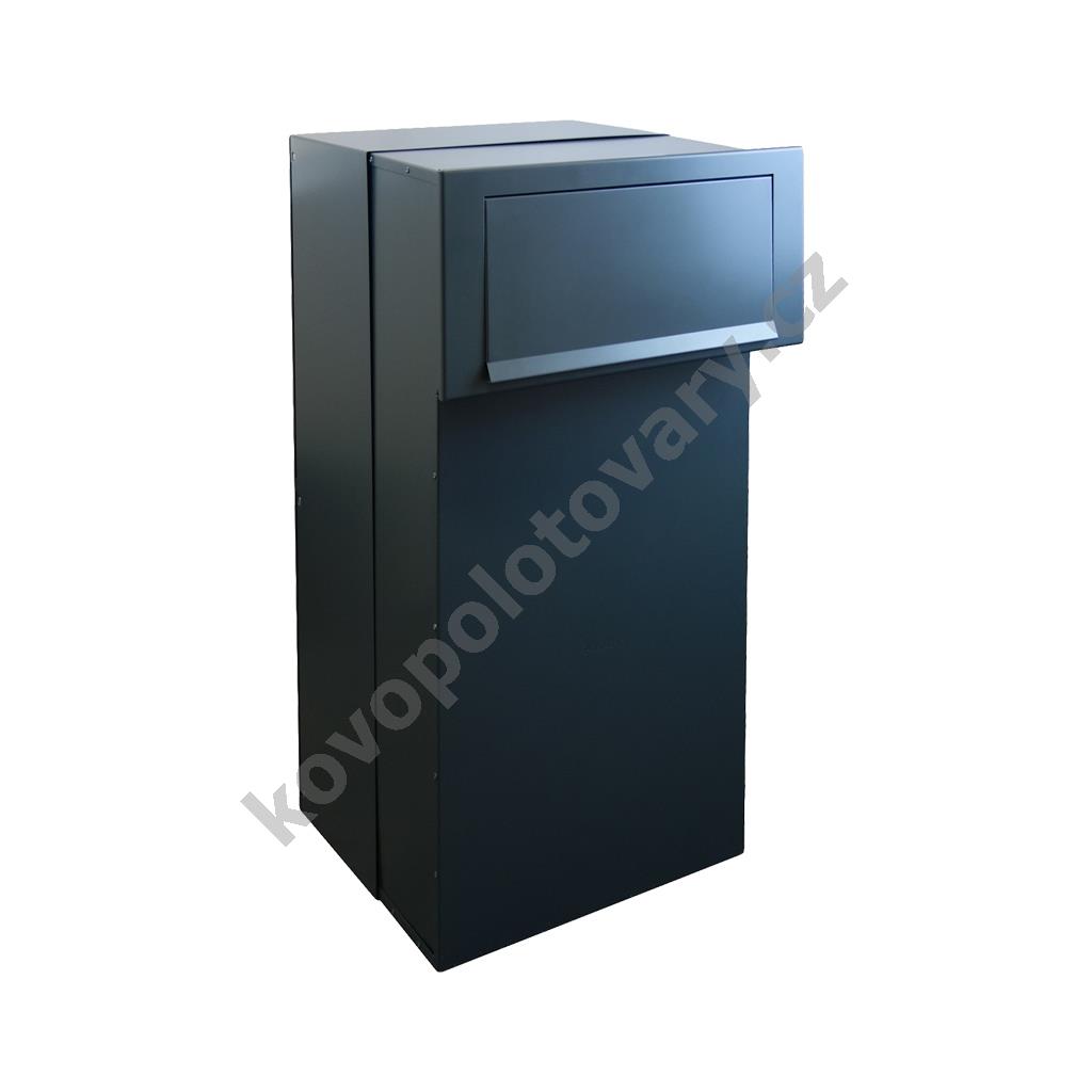 DOLS Parcel Box 08 RAL7016 - poštovní schránka na balíky, k zazdění, antracit | KovoPolotovary.cz