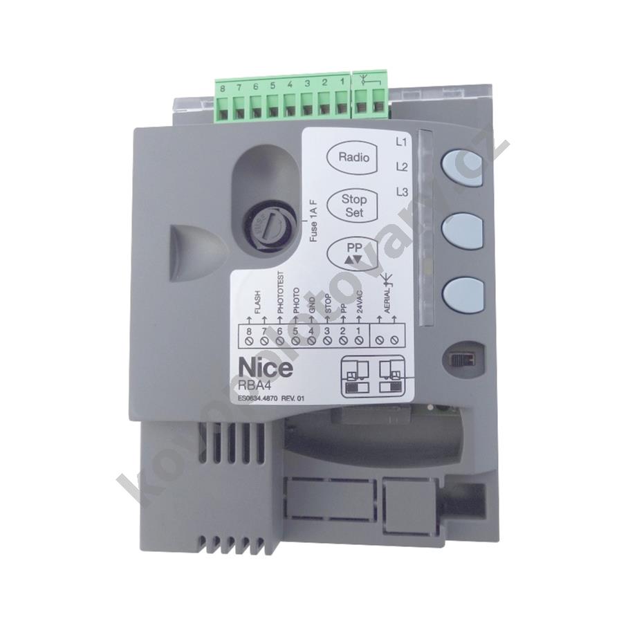 Řídící elektronika NICE RBA4 pro pohon brány Nice série Road | KovoPolotovary.cz