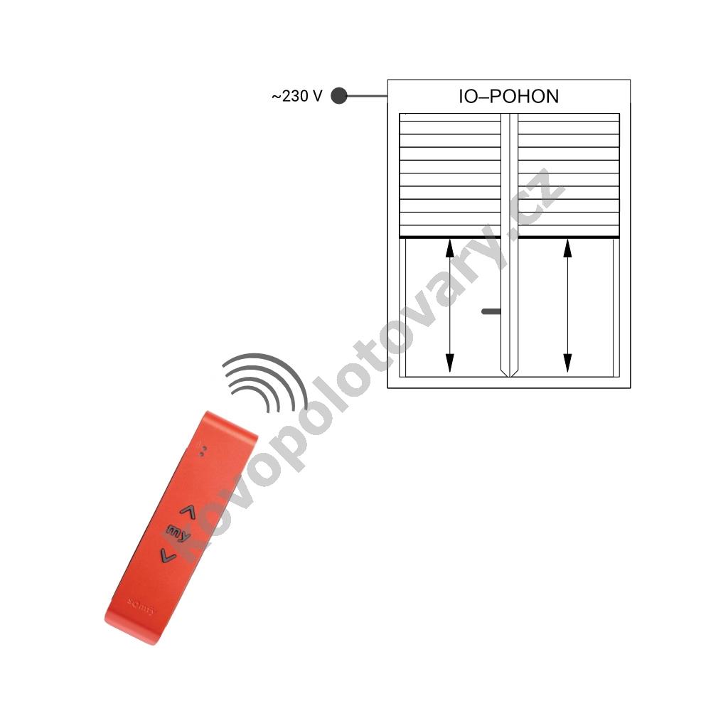 Somfy Situo 1 io Metal Orange – dálkový ovladač pro ovládání io ...